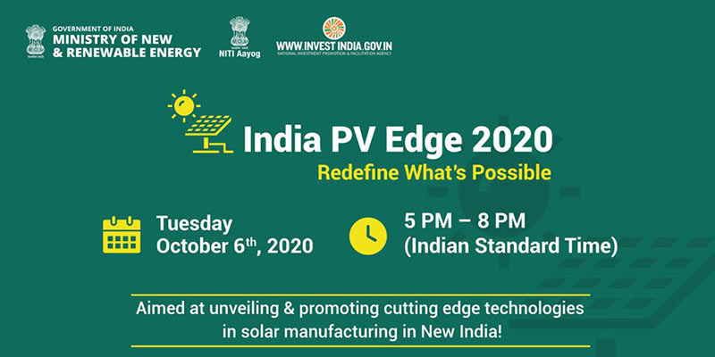 PV EDGE 2020 on solar manufacturing | solar power | mnre | NITI Aayog