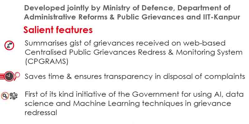 Defence ministry launches AI-powered grievance management application ...