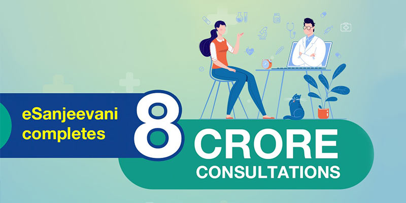 Telemedicine service eSanjeevani records 8 crore teleconsultations ...