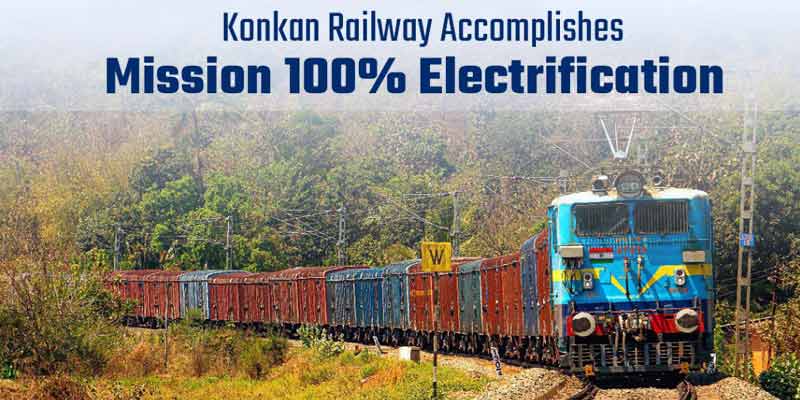 Konkan Railway completes electrification of entire 741-km route ... Konkan Railway completes electrification of entire 741-km route ...