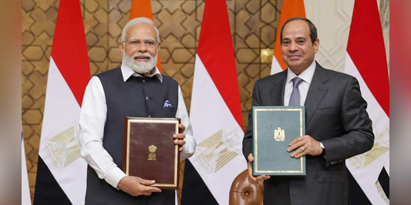India, Egypt sign deal to elevate ties to ‘Strategic Partnership ...
