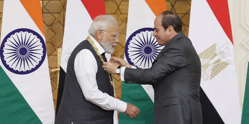 PM Modi receives Egypt’s highest honour ‘Order of the Nile’ | egypt ...